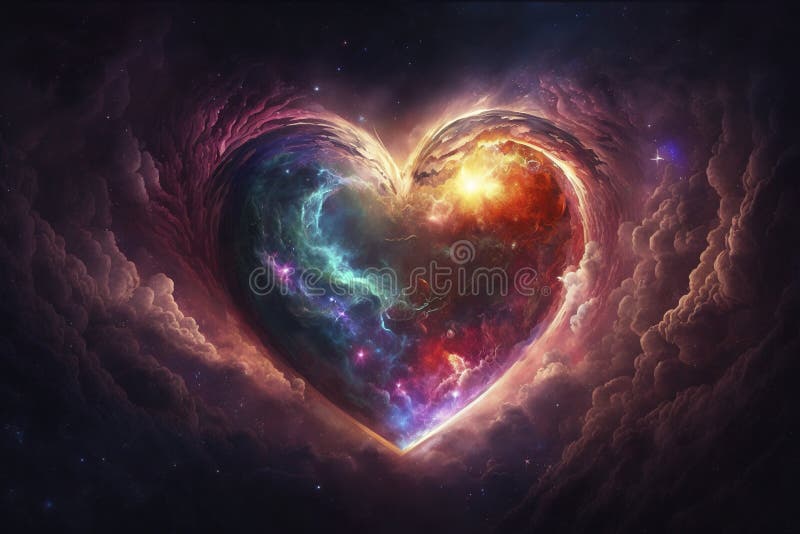 Space Heart Nebula Stock Illustrations – 836 Space Heart Nebula Stock ...