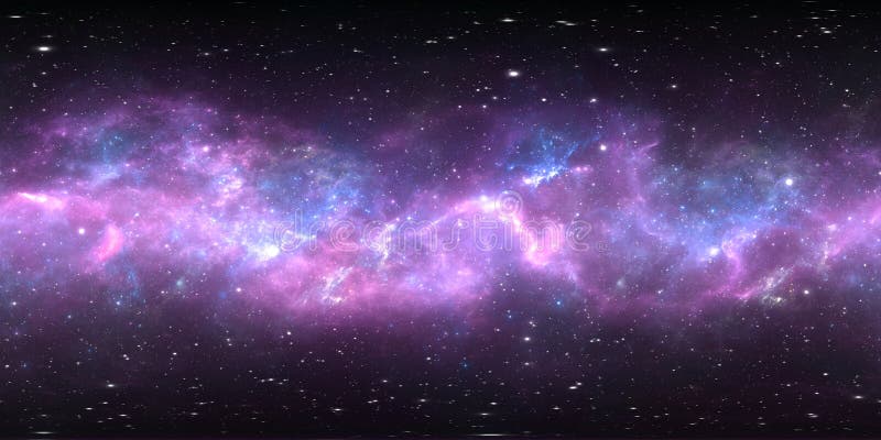 Space Nebula with Stars. Virtual Reality Environment 360 HDRI Map ...