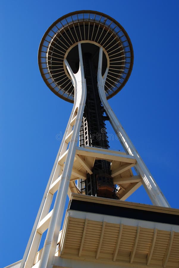 Seattle, Space Needle Tower Editorial Stock Image - Image of washington ...