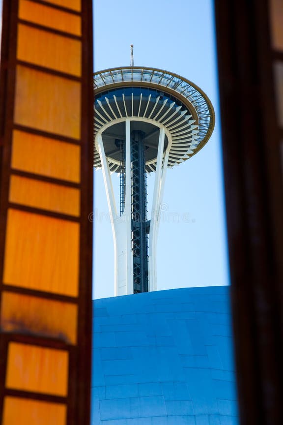 Space needle editorial stock photo. Image of elevator - 26657973