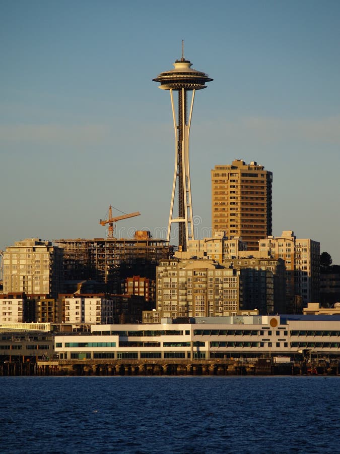 Seattle Skyline stock image. Image of needle, pudget, washington - 2039027