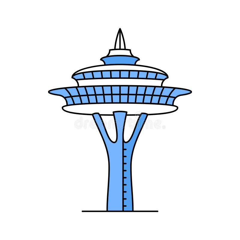 Space Needle editorial image. Illustration of structure - 331457800