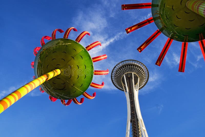 Space Needle Abstract editorial image. Image of modern - 17960560