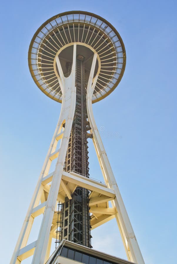 View from Space Needle in Seattle Editorial Photo - Image of sound ...