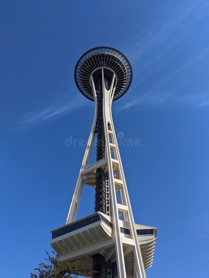 Space needle, Seattle editorial photography. Image of bottom - 161151637