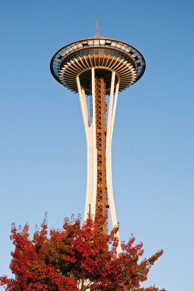 Space Needle in Seattle during the Sunset Editorial Photo - Image of ...