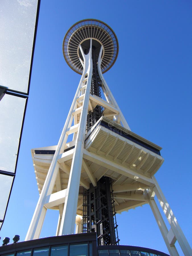 Under the Space Needle editorial stock photo. Image of tower - 61636513