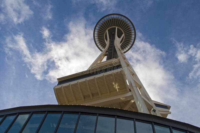 Space needle tower editorial photography. Image of city - 46451337
