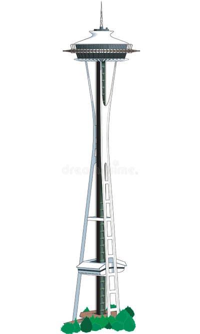 Space Needle Vector Illustration Editorial Photo - Illustration of fair ...