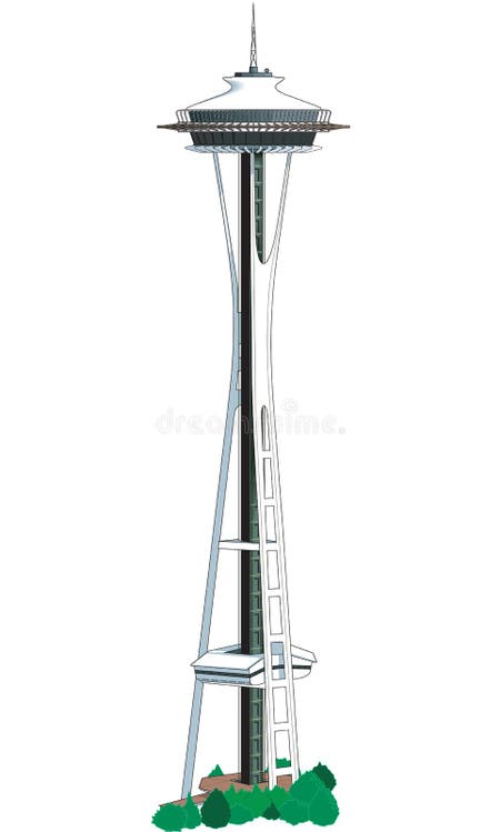 Space Needle Vector Illustration Editorial Photo - Illustration of fair ...