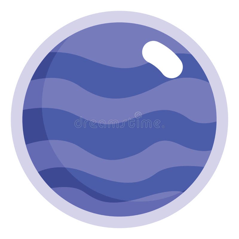Space neptune, icon stock vector. Illustration of cosmic - 258927225