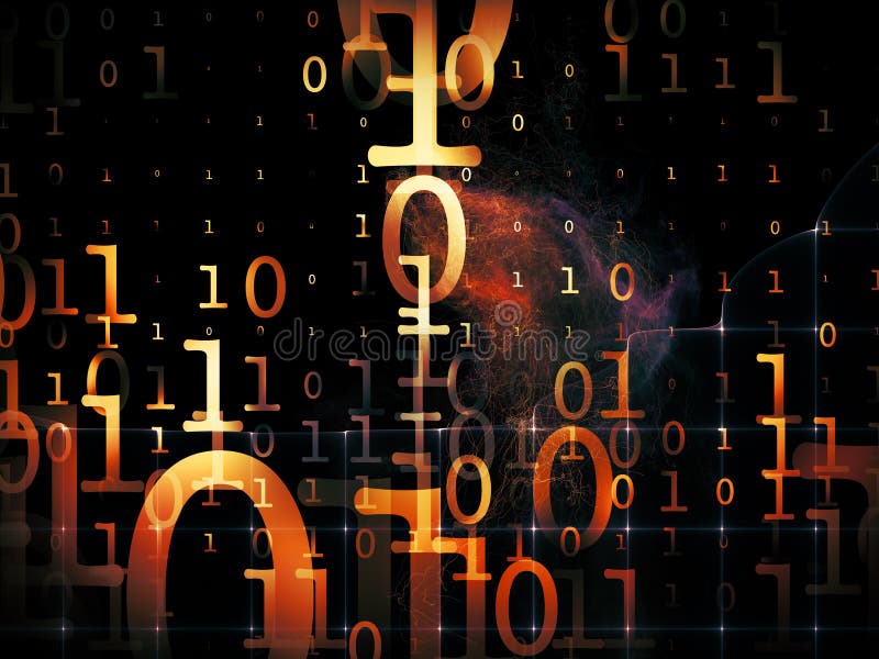 Space of Numbers stock illustration. Illustration of black - 36321660