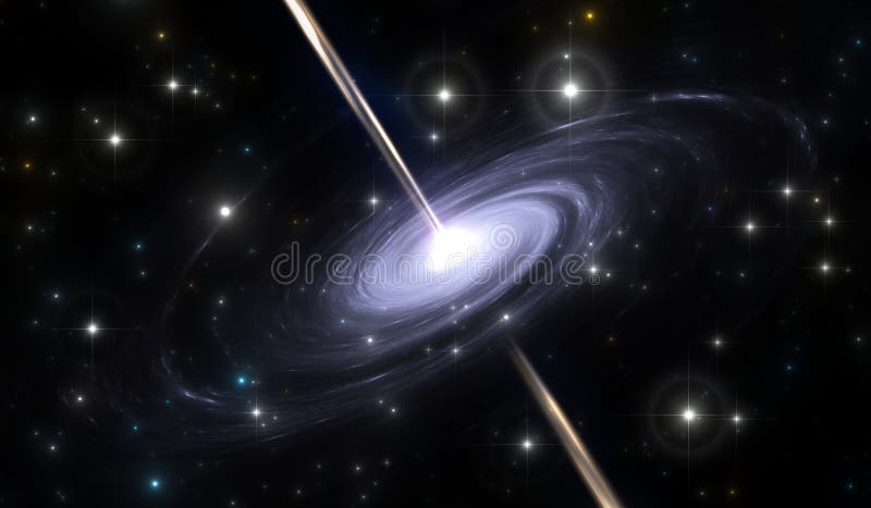 Space Object With Extreme-energy Cosmic Ray Stock Illustration ...