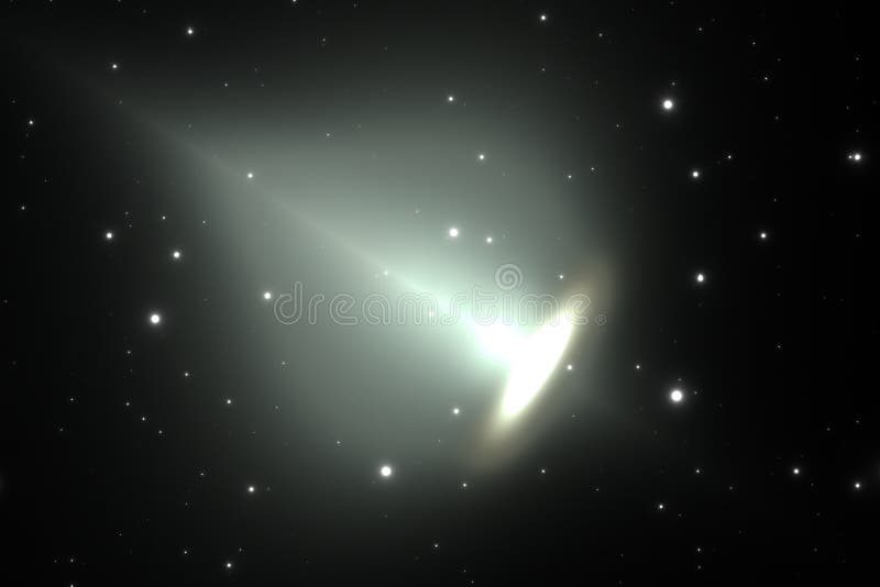 Space Object with Extreme Energy Cosmic Ray Stock Illustration ...