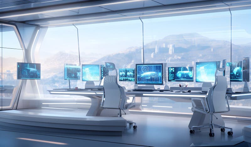 Space Office Interior, Business Office, Growth Charts, Digital Business ...