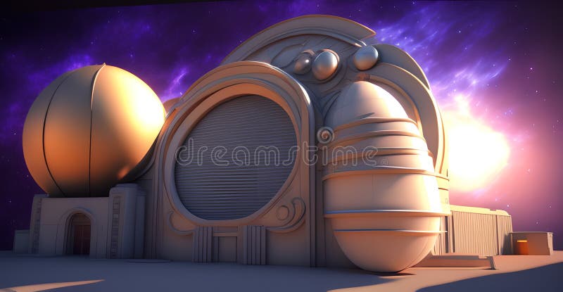 Space Opera Theater, Generative AI Illustration Stock Illustration ...