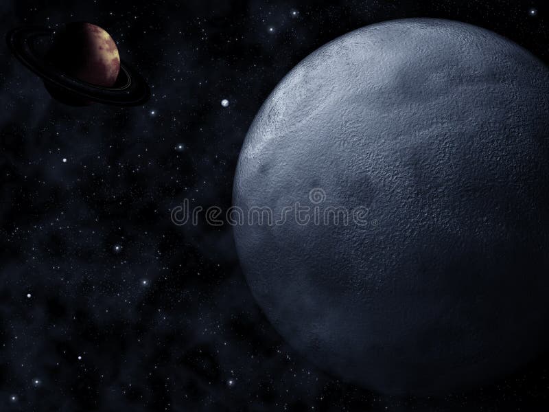 Mercury Planet Landscape. Sunset on Mercury with Sun Corona Stock ...