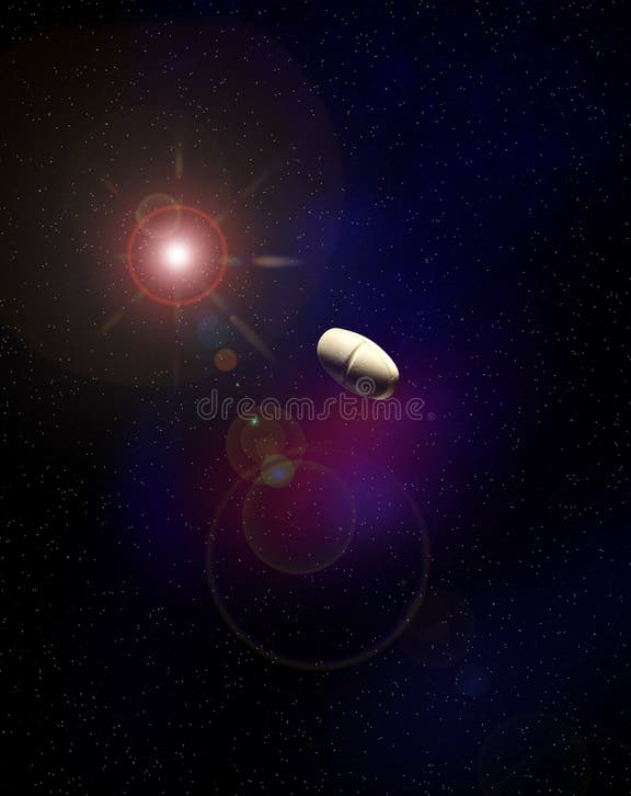Space pill stock illustration. Illustration of pharmaceutic - 1569644