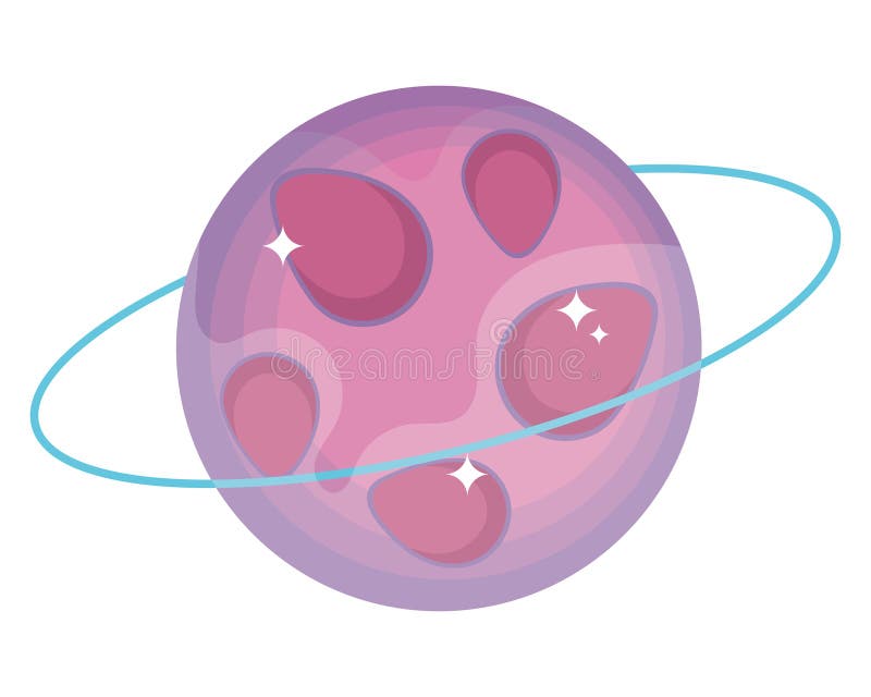 Space planet cartoon stock vector. Illustration of cartoon - 357592075