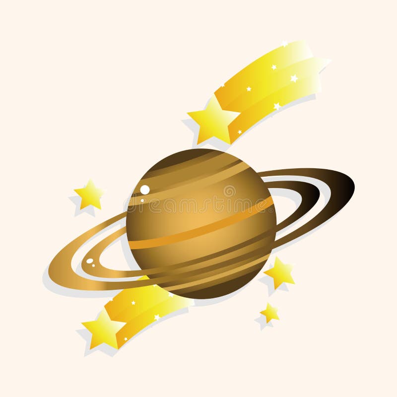 Space Planet Theme Elements Stock Vector - Illustration of jupiter ...
