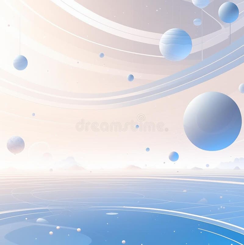 Space and Planets from Another Solar System. Abstract Background ...