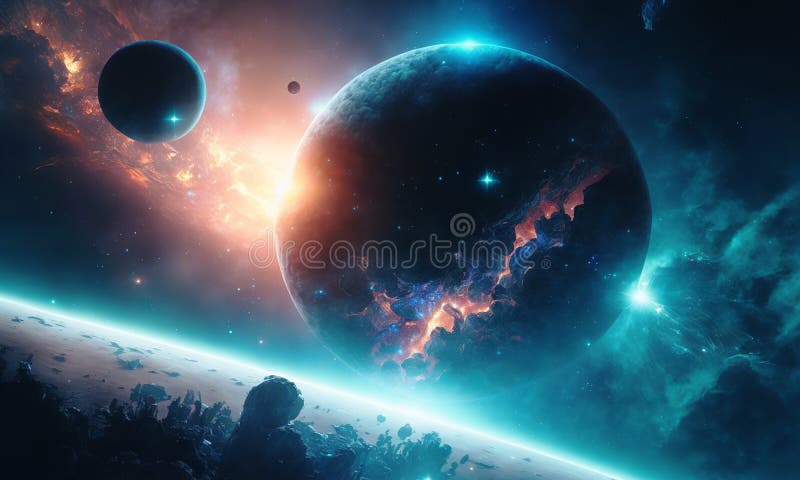 Distant Planetscape Stock Illustrations – 38 Distant Planetscape Stock ...