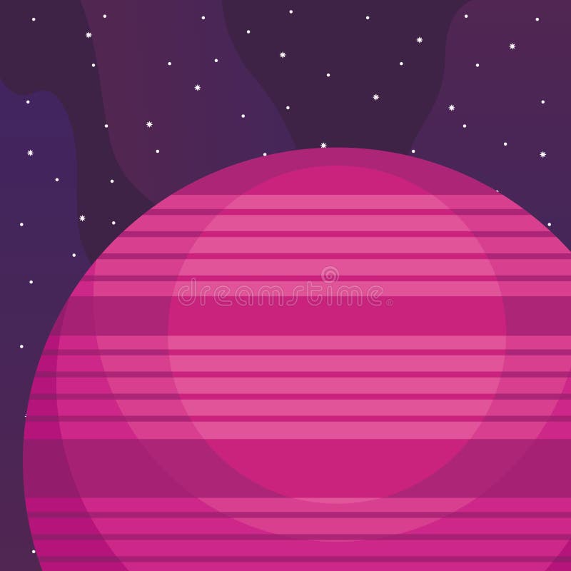 Space planets design stock vector. Illustration of flat - 137346813