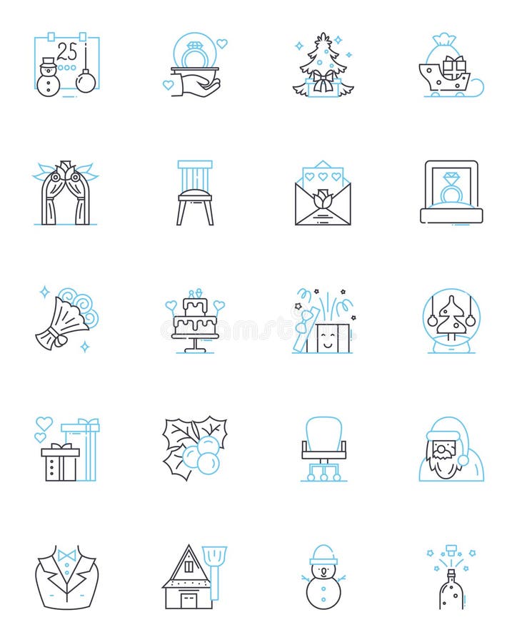 Space Planning Firm Linear Icons Set. Design, Architecture, Layout ...
