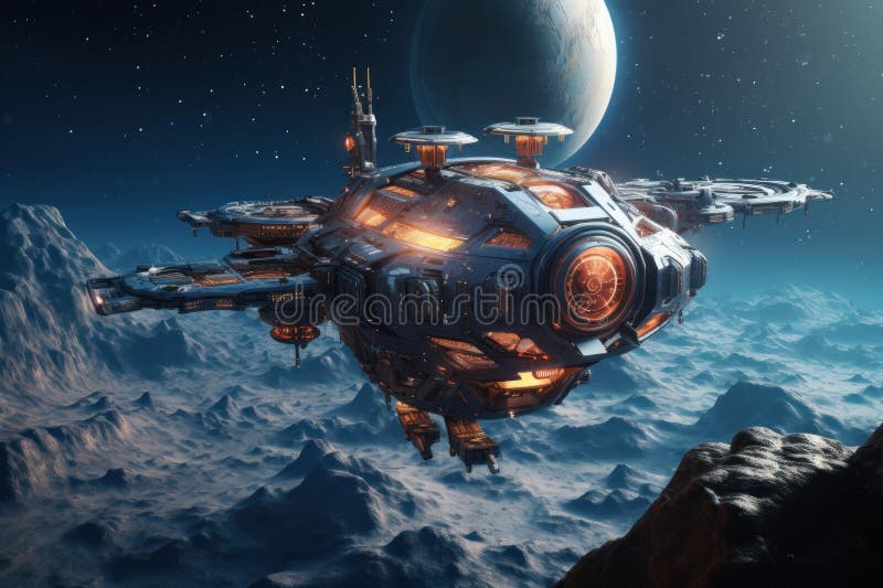 Space Probe Craft Scifi. Generate Ai Stock Image - Image of mobile ...