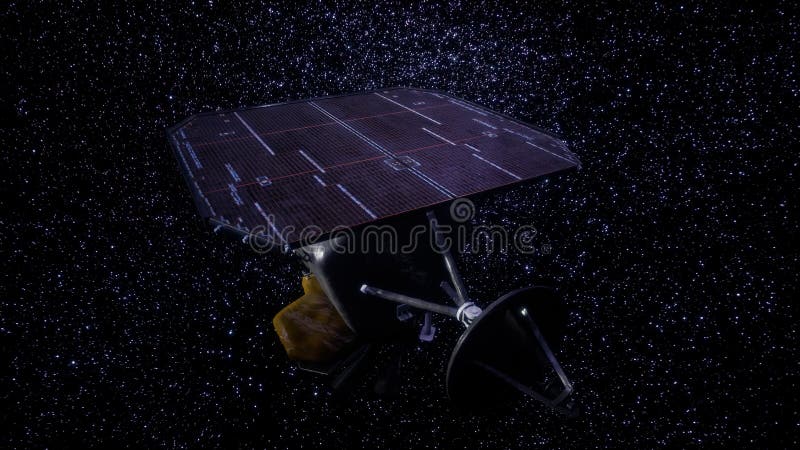 The Space Probe Deep Impact Mission Stock Illustration - Illustration ...