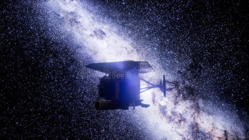 The Space Probe Deep Impact Mission Stock Illustration - Illustration ...