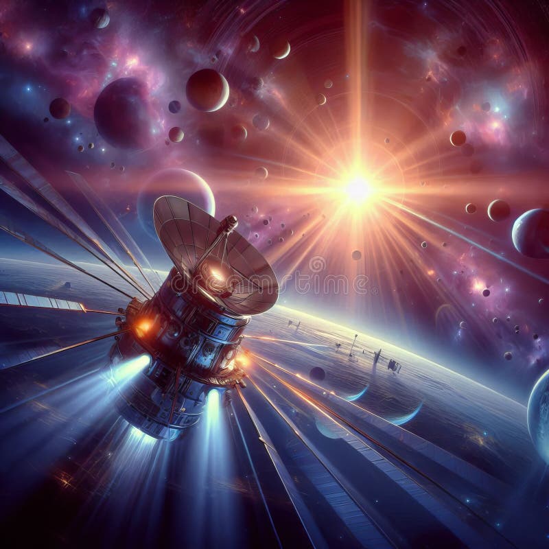 99 39. a Space Probe Entering a Distant Star System, Its Sensor Stock ...