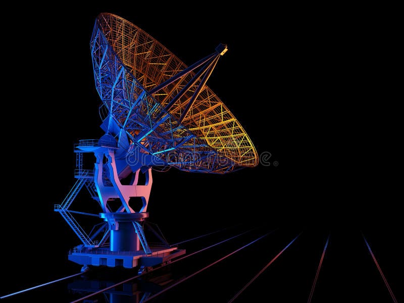 Space Radar Satellite Cartoon Colored Clipart Stock Vector ...