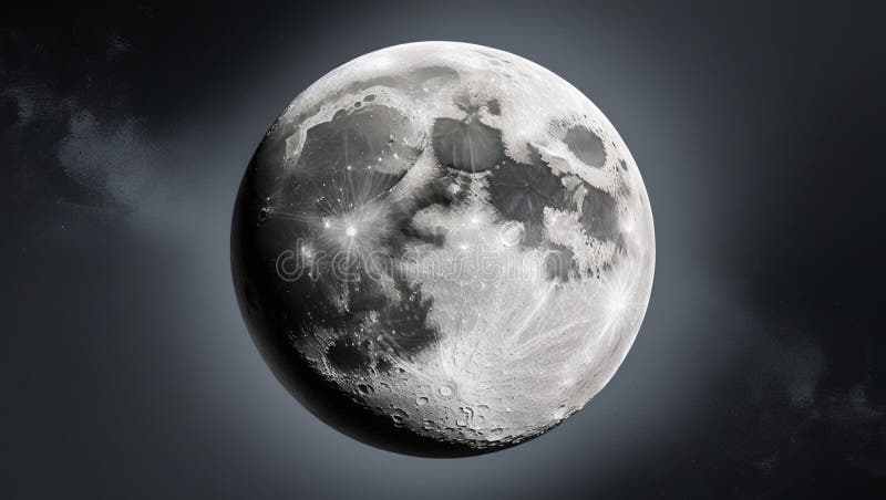 Space real look moon image stock illustration. Illustration of real ...