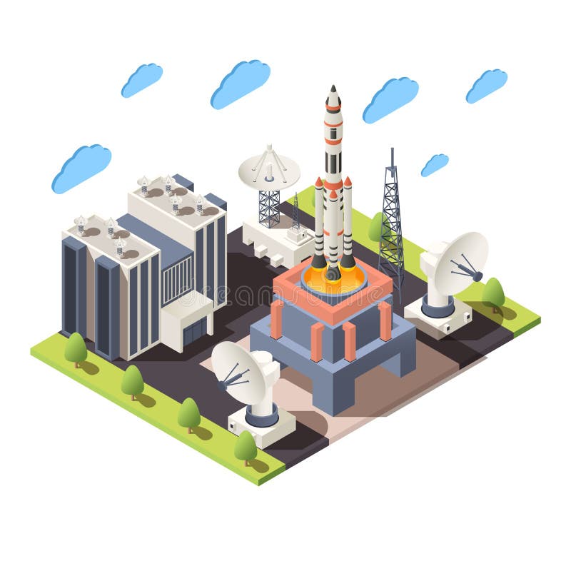 Command Center Isometric Stock Illustrations – 274 Command Center ...