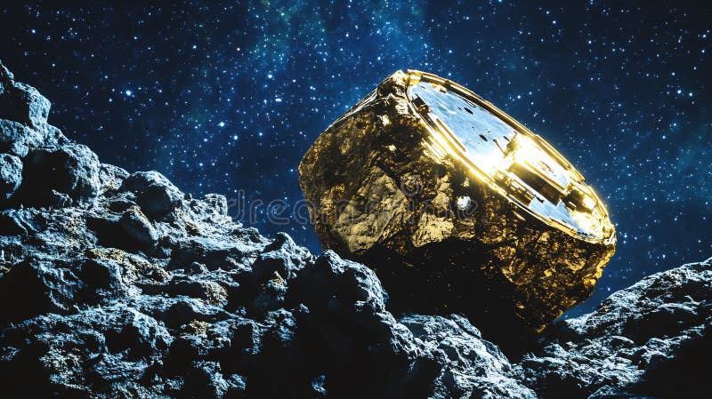 Space Resource Extraction, Robotic Mining, Precious Metals, Asteroid Surface, Efficient Tech ...