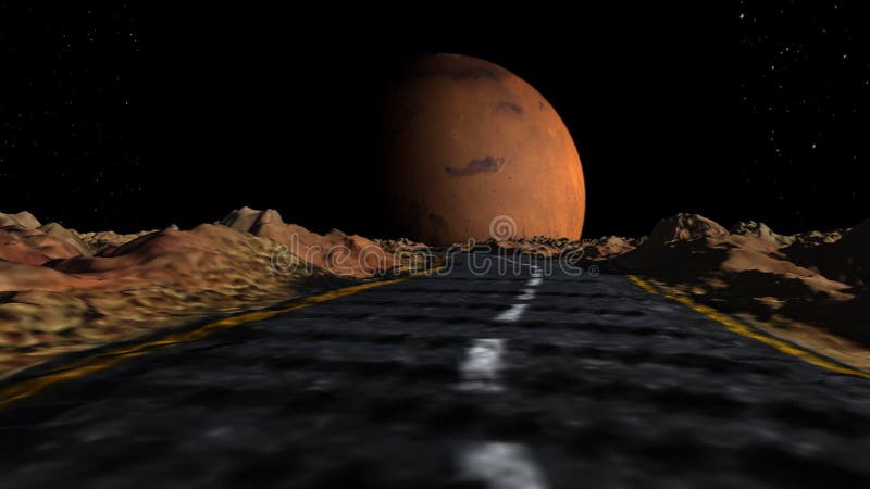 Space Road Moon Planet Loop Animation Stock Footage - Video of biology ...