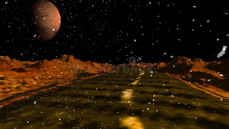 Space Road Moon Planet Loop Animation Stock Footage - Video of biology ...
