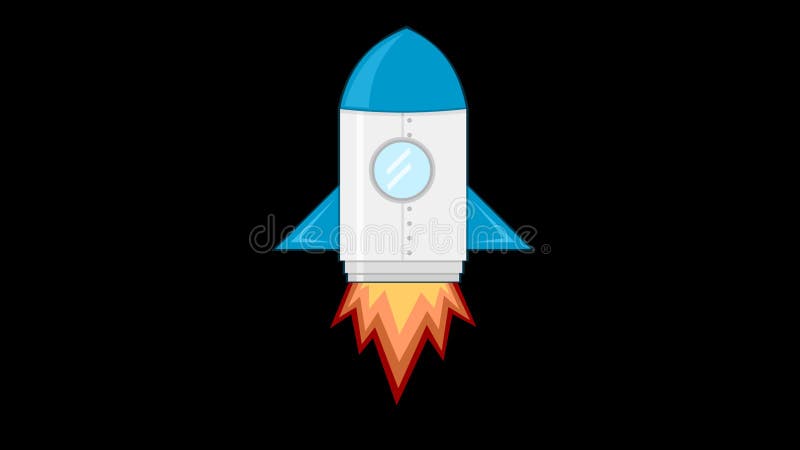 Rocket Animation with 5G Network Flying with High Speed. Shot in 4k ...