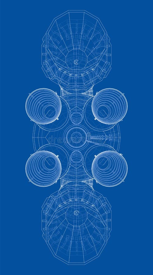 Space Rocket Wire Frame Stock Illustrations – 596 Space Rocket Wire ...