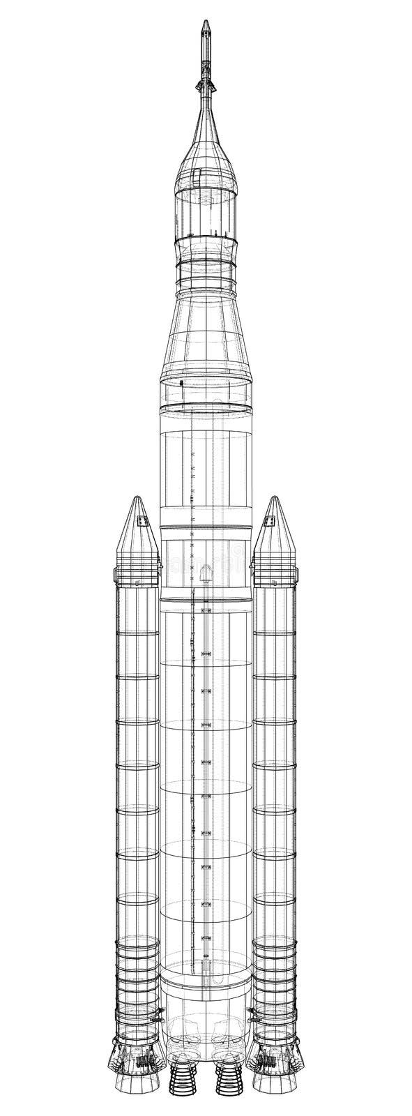 Concept Rocket Craft Cosmonaut Stock Illustrations – 262 Concept Rocket ...