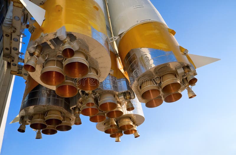 Space rocket engine stock photo. Image of missile, blue - 16636622