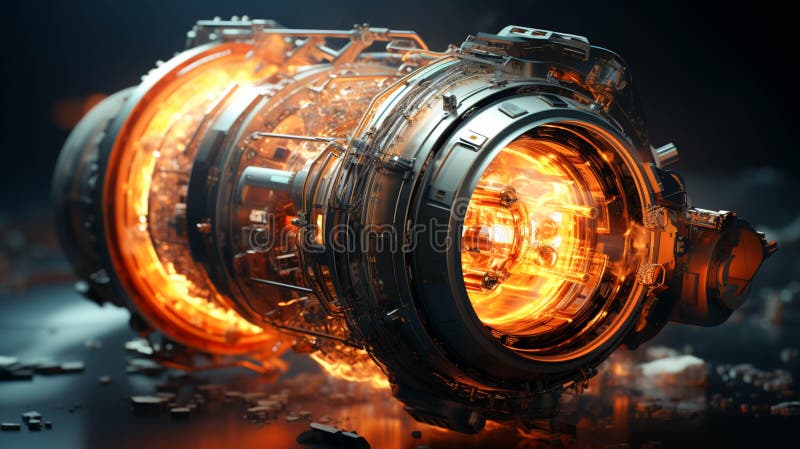 A Space Rocket Engine Making Process View Stock Image - Image of ...