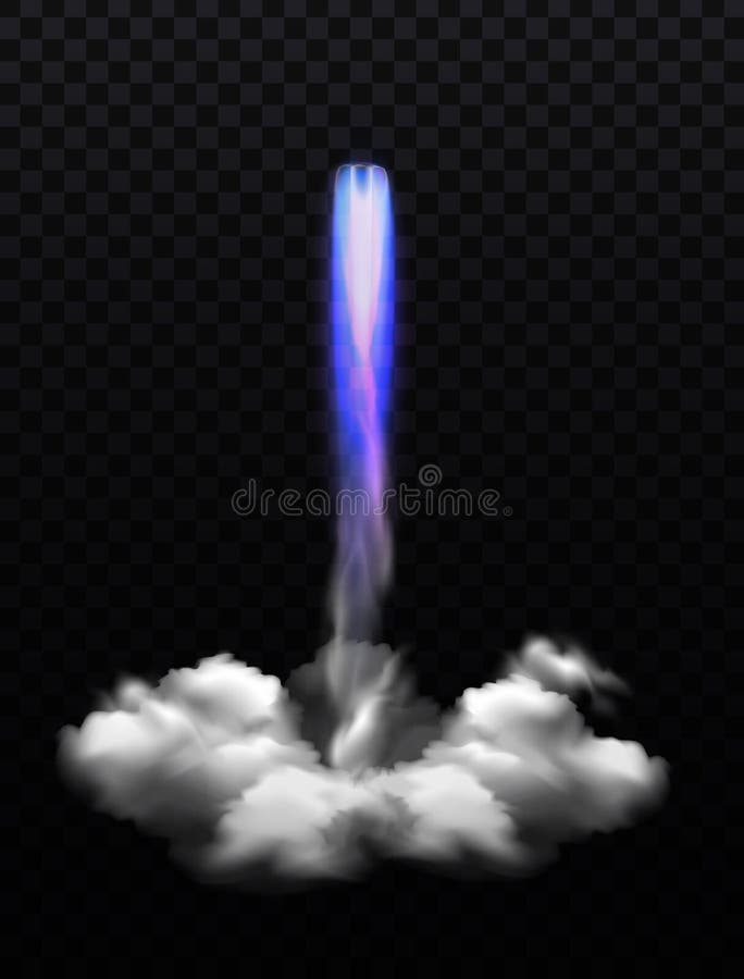 Space Rocket Flame Composition Stock Vector - Illustration of ...