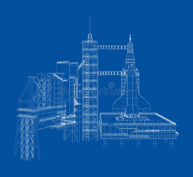 Space Rocket Wire Frame Stock Illustrations – 763 Space Rocket Wire ...