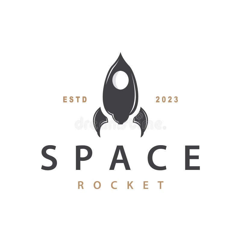 Space Rocket Logo Design, Space Vehicle Technology Vector, Simple ...