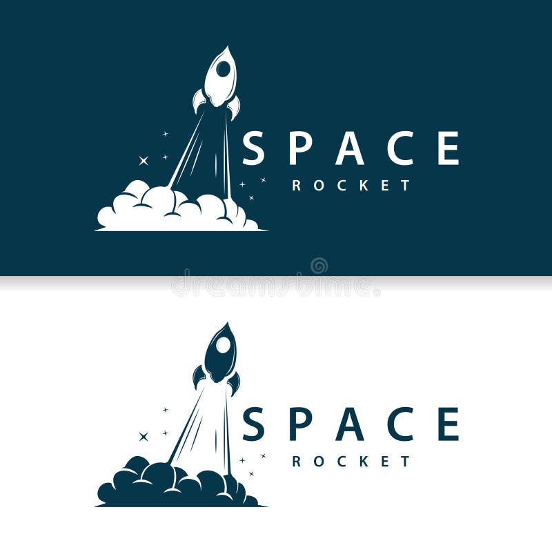 Space Rocket Logo Design, Space Vehicle Technology Vector, Simple ...