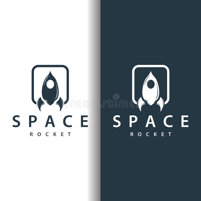 Space Rocket Logo Design, Space Vehicle Technology Vector, Simple ...