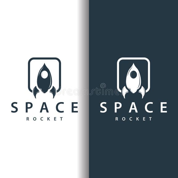 Space Rocket Logo Design, Space Vehicle Technology Vector, Simple ...