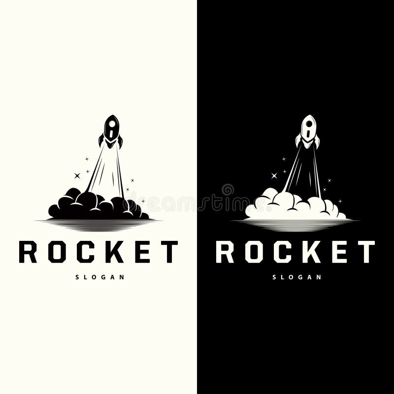 Space Rocket Logo Design, Space Vehicle Technology Vector, Simple ...